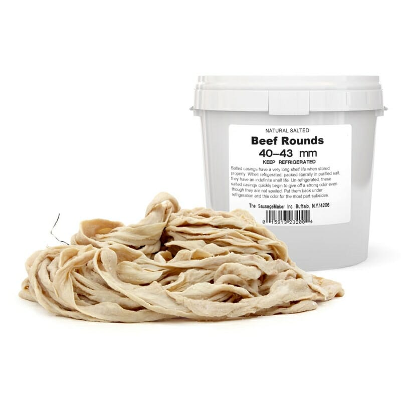 Natural Beef Rounds Casings 40-43mm: Perfect for Salami | The Sausage ...