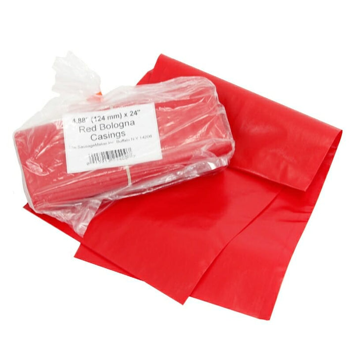 Red Fibrous Bologna Casings 124mm – The Sausage Maker