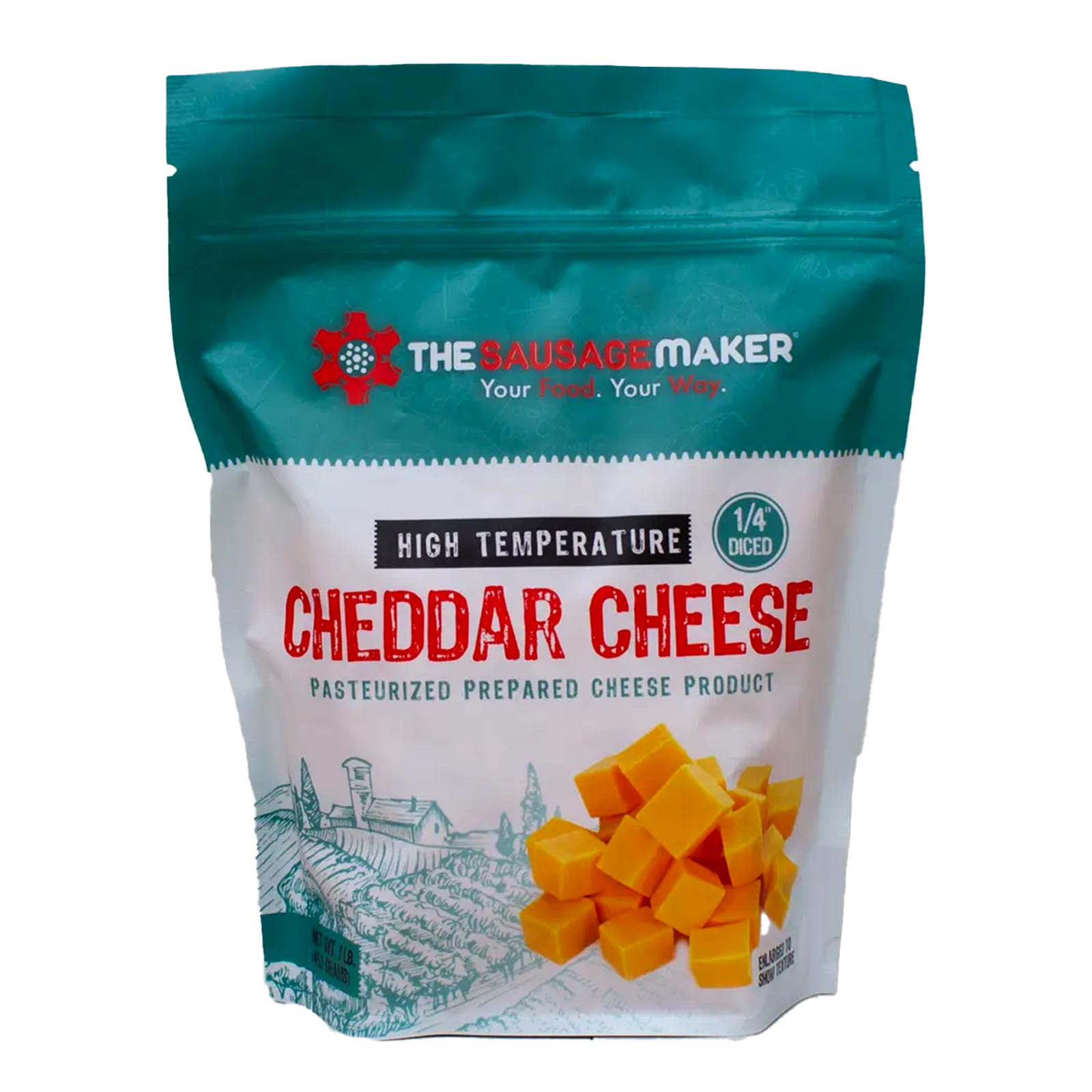 High Temp Cheddar Cheese 1 lb – The Sausage Maker