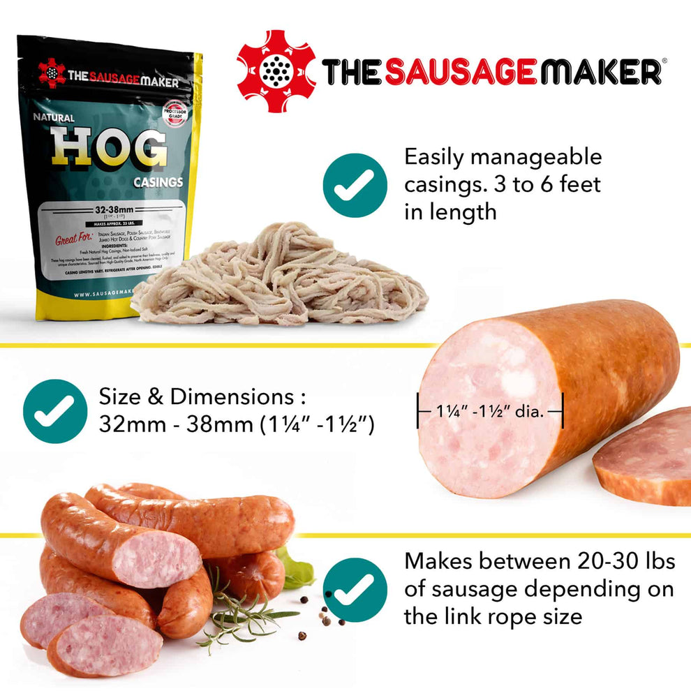 Natural Hog Casings for Perfect Homemade Sausages | The Sausage Maker ...