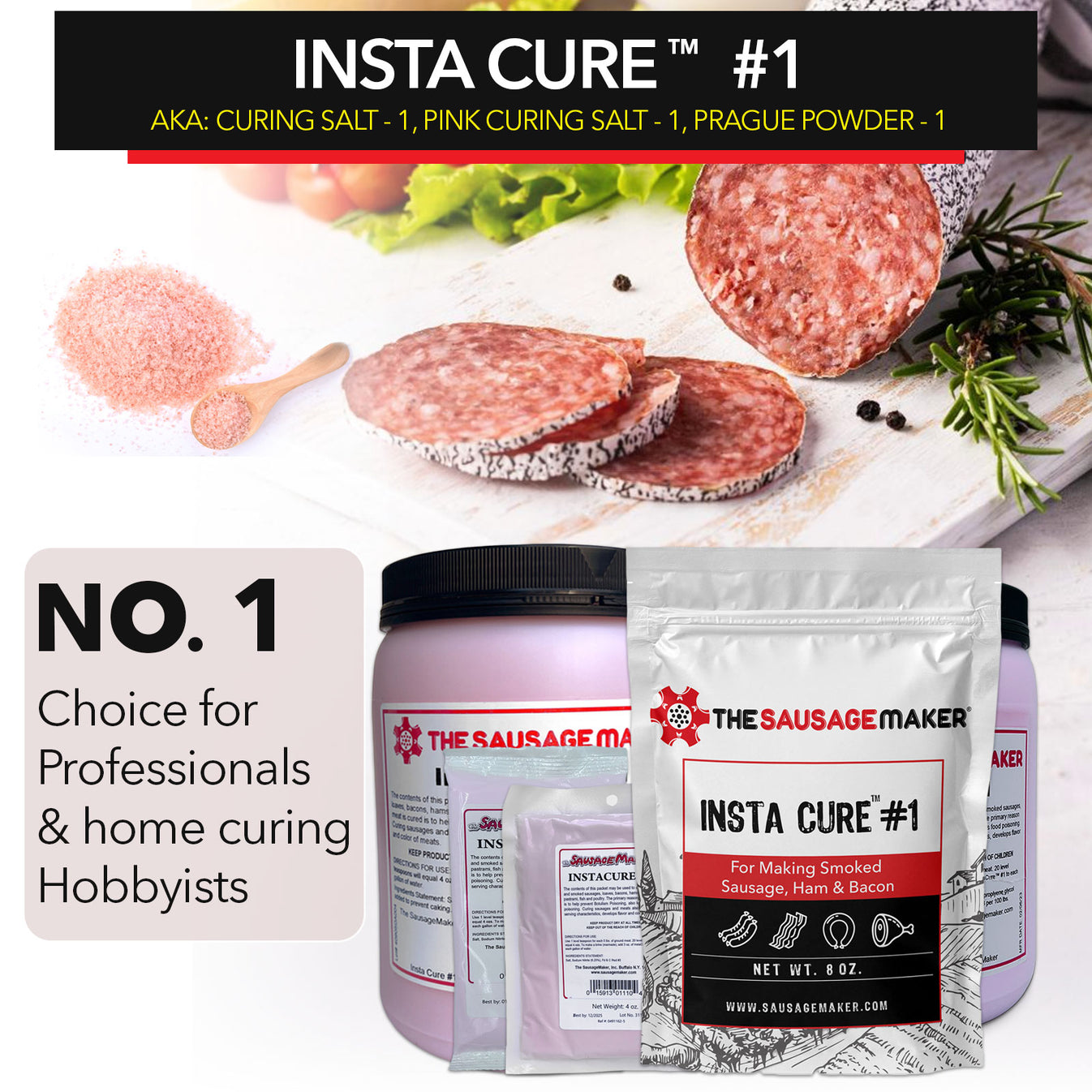 Insta Cure Pink Curing Salt #1: USDA-Approved Cure for Meats | The ...